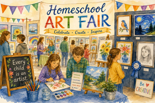 Hosting an Art Fair in Your Homeschool Community
